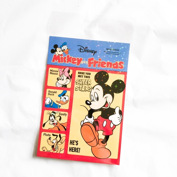 Disney | Office | Disney Sparkle Mickey Mouse Friends Postcard | Poshmark